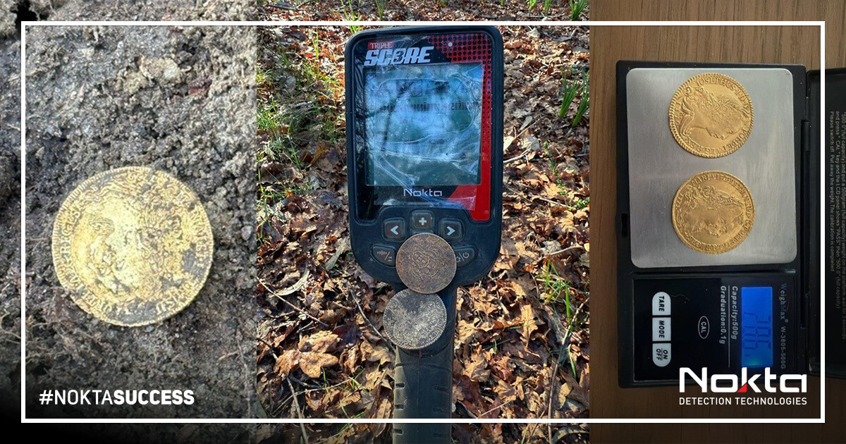User Finds Two Rare Coins with Triple Score Detector - Nokta Detectors